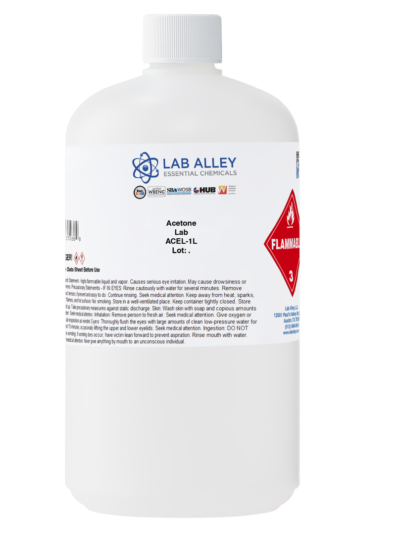 Acetone 99.5% Lab Grade | Lab Alley