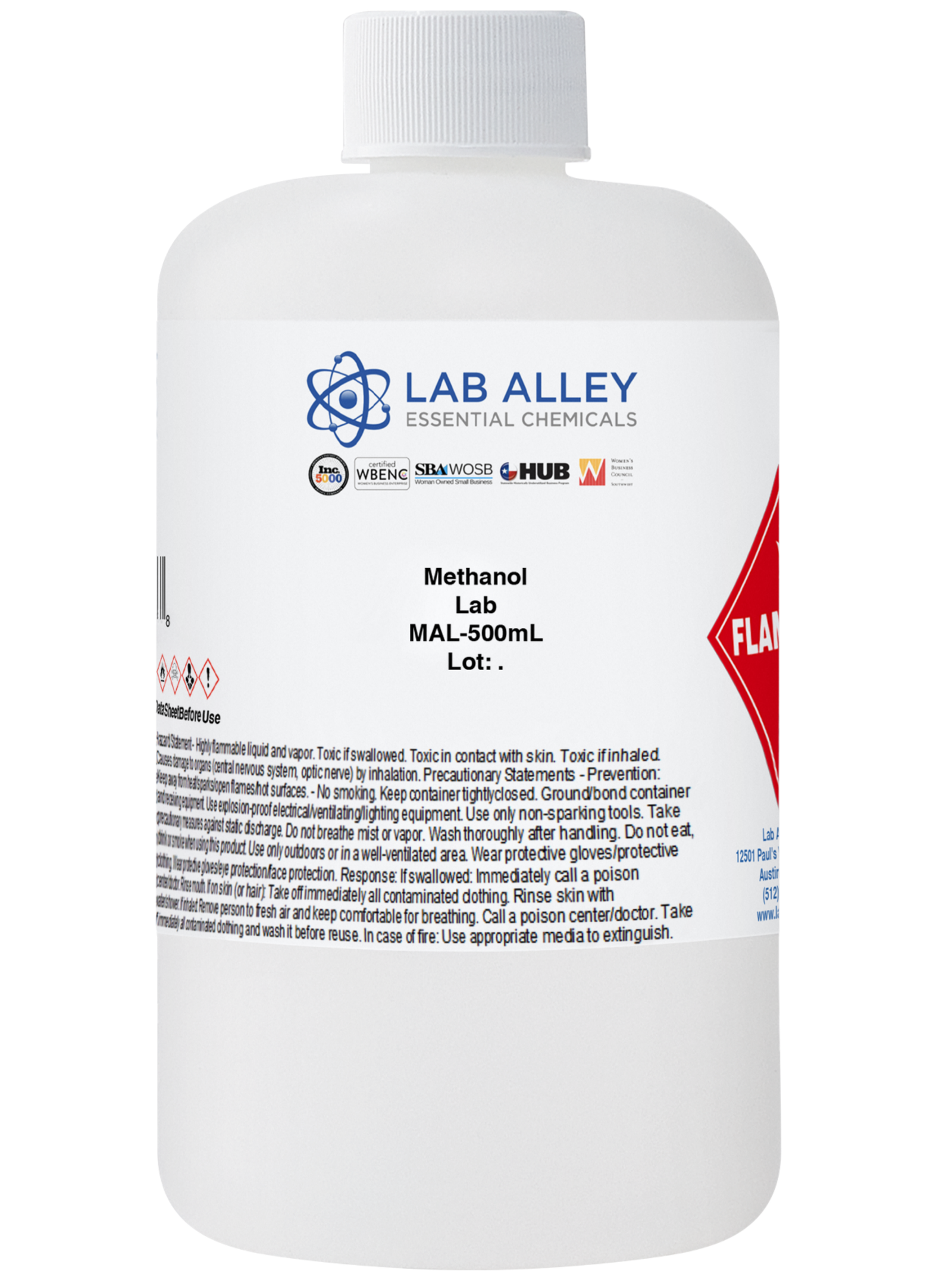 Methanol 99.85% Lab Grade | Lab Alley