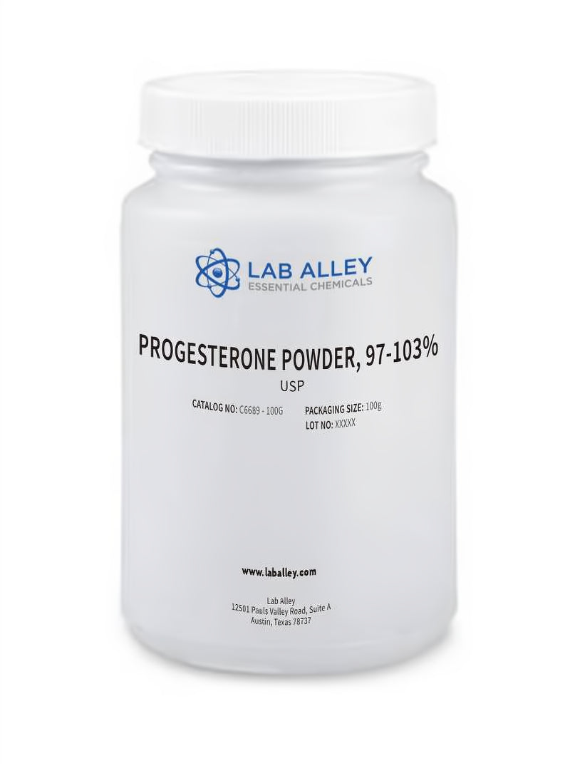 Progesterone Powder, USP Grade, 97-103% | Lab Alley
