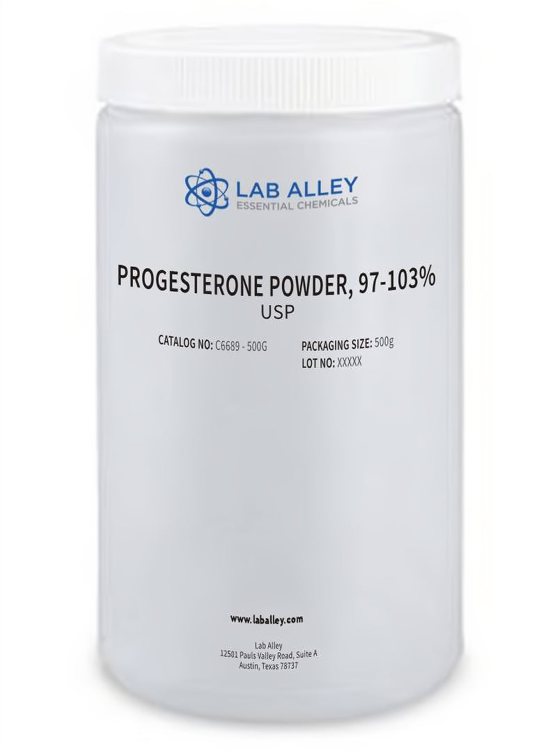 Progesterone Powder, USP Grade, 97-103% | Lab Alley