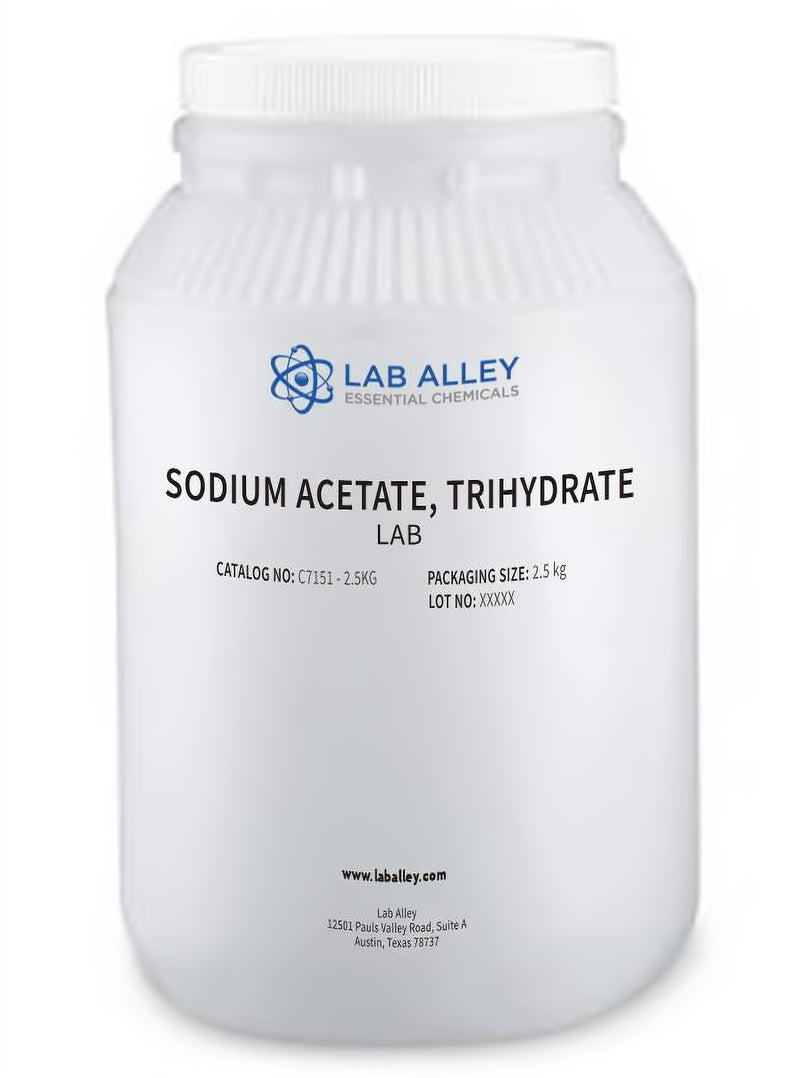 Sodium Acetate, Trihydrate, Lab Grade | Lab Alley