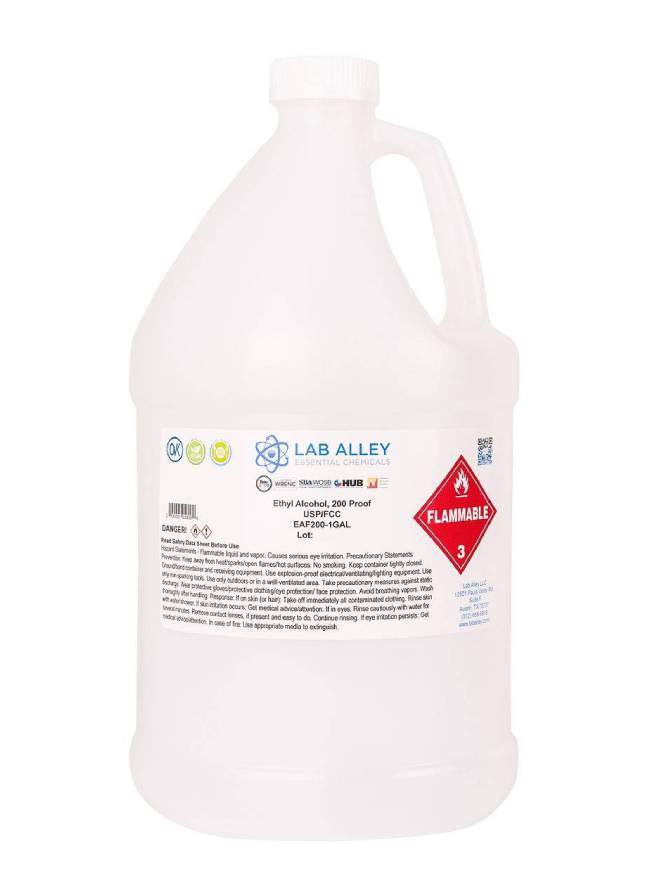 Food Grade Ethanol, 200 Proof, Kosher | Lab Alley