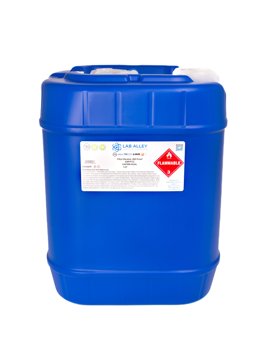 Ethanol 200 Proof (100%) Undenatured Alcohol, USP/FCC Food Grade ...