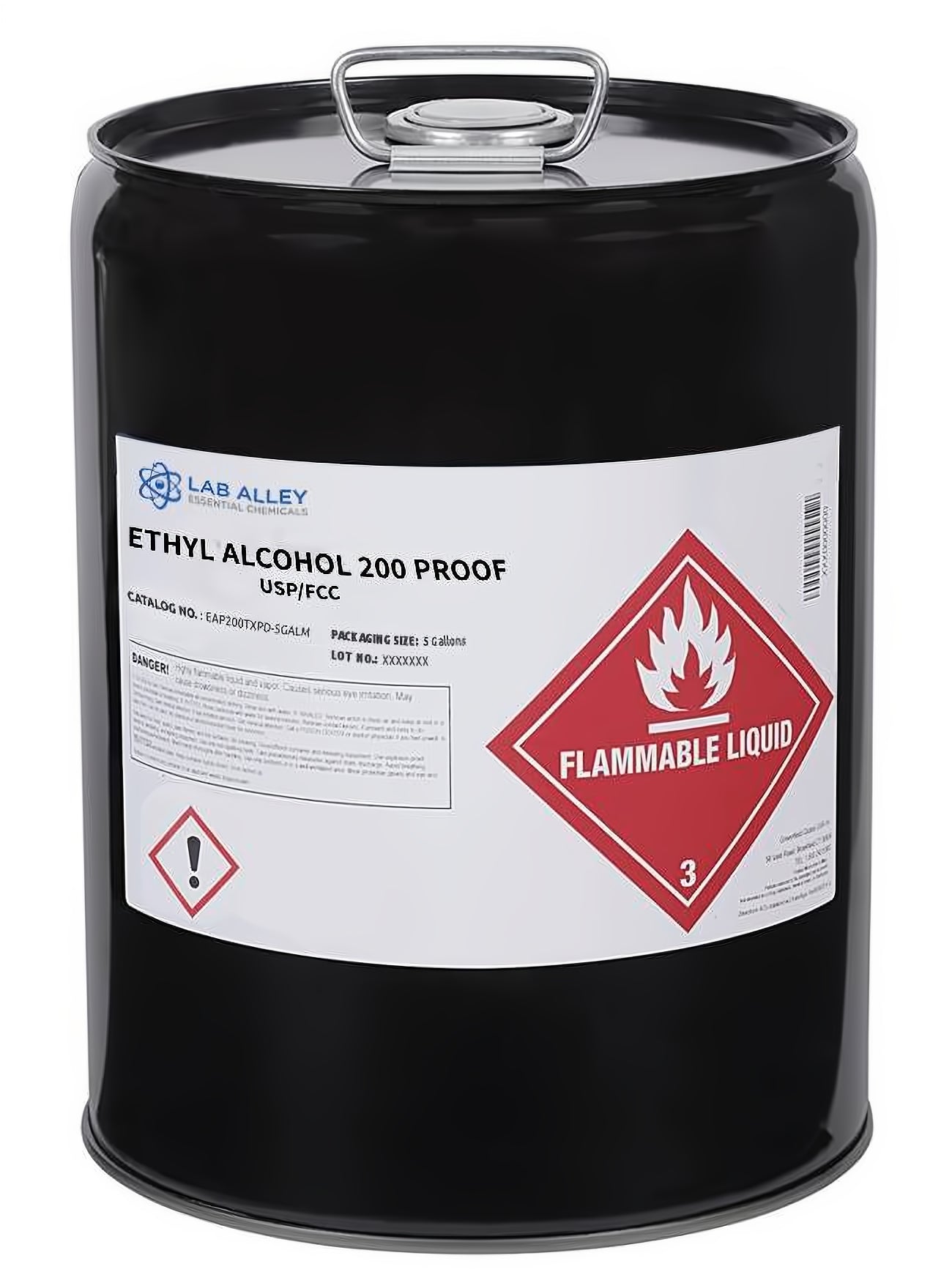 Ethanol 200 Proof (100%) Undenatured Alcohol, USP/FCC Food Grade ...