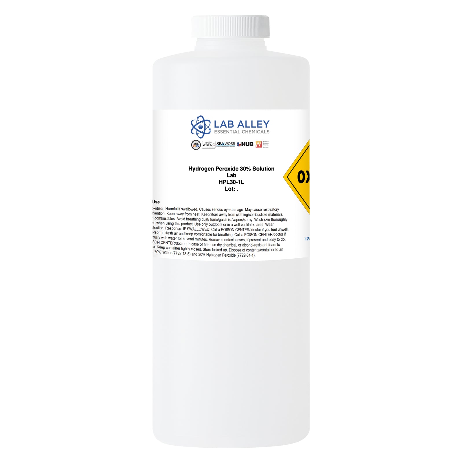 Hydrogen Peroxide 30% Solution, Lab Grade | Lab Alley