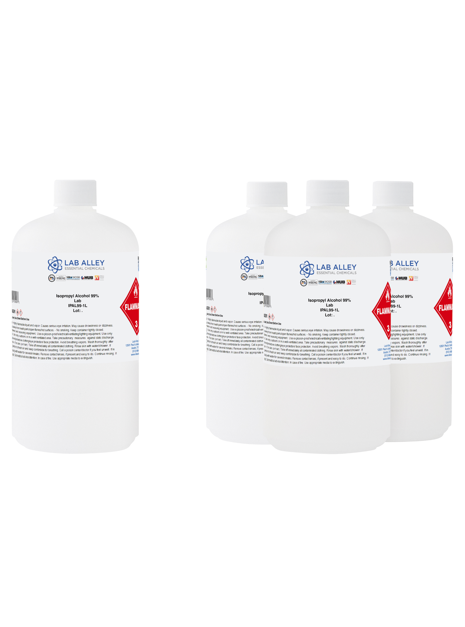 Isopropyl Alcohol 99.8% Lab Grade | Lab Alley