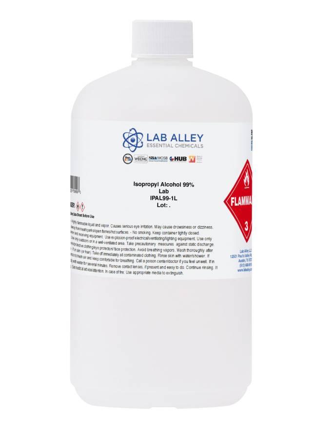 Isopropyl Alcohol 99.8% Lab Grade | Lab Alley