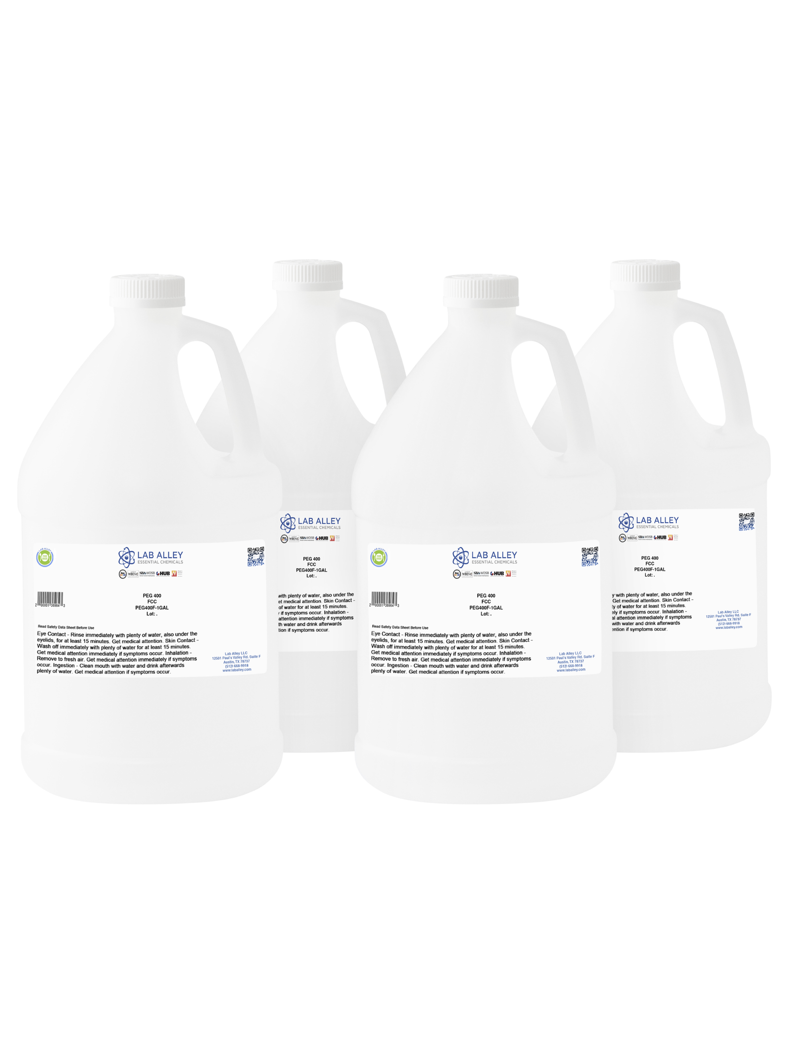 Polyethylene Glycol (PEG) 400 Food Grade (FCC), Halal | Lab Alley