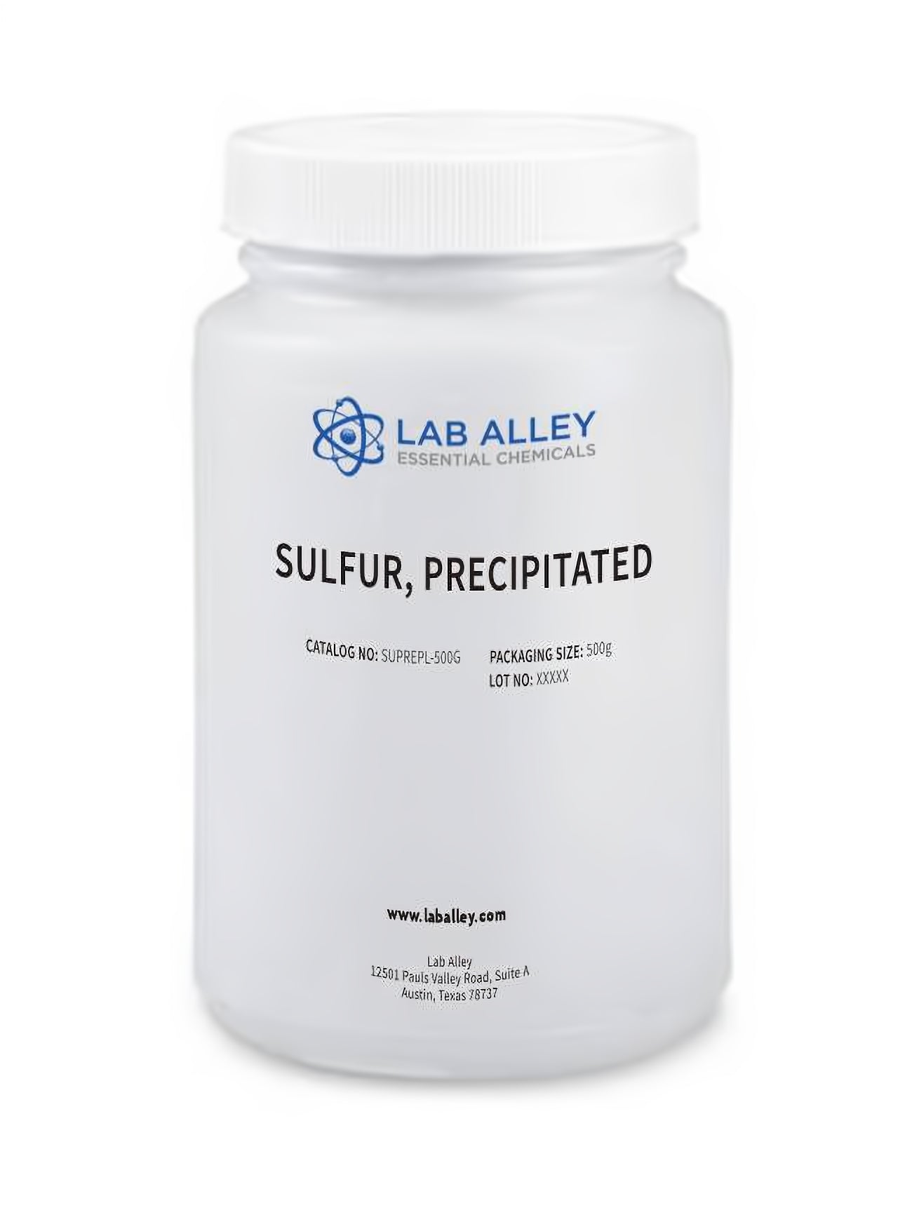 Precipitated Sulfur Powder, Purified, 99.5% | Lab Alley