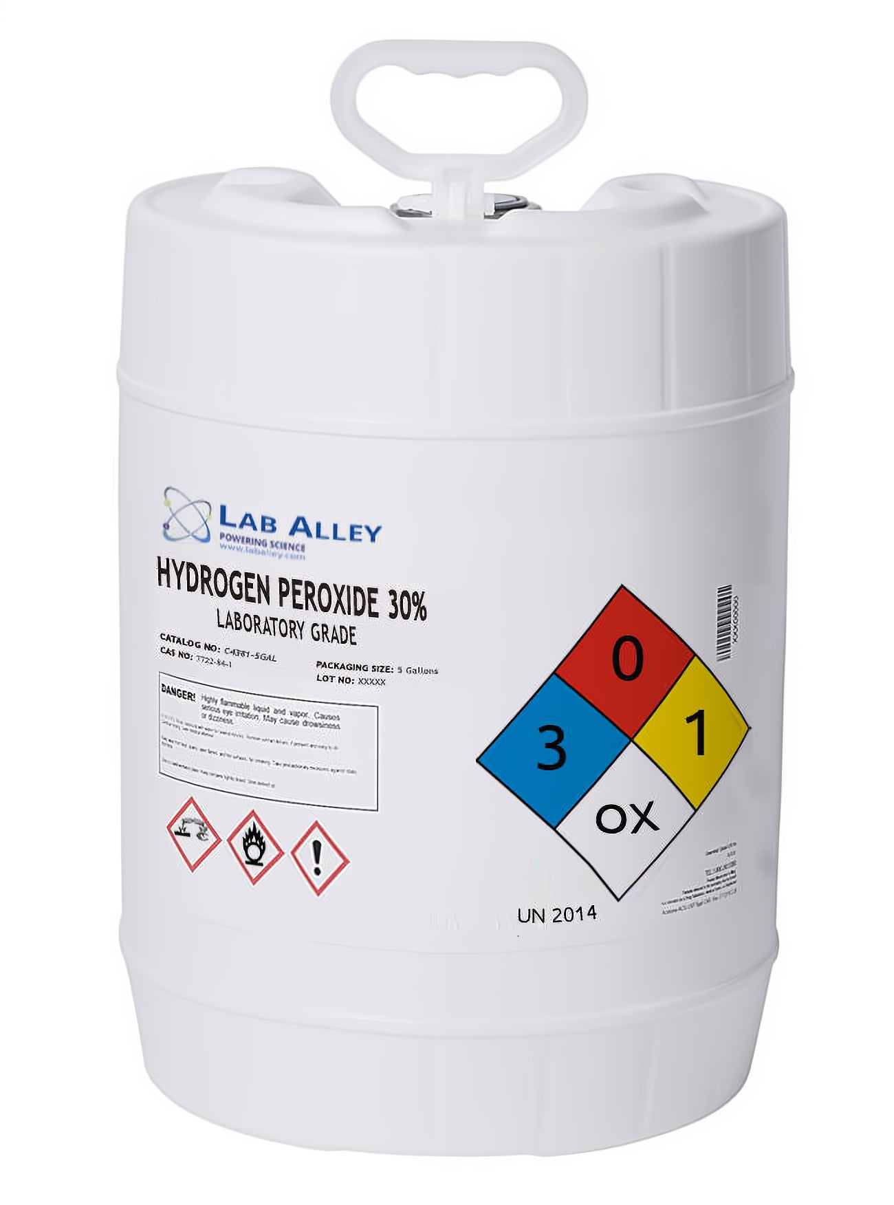 Hydrogen Peroxide 30% Solution, Lab Grade | Lab Alley
