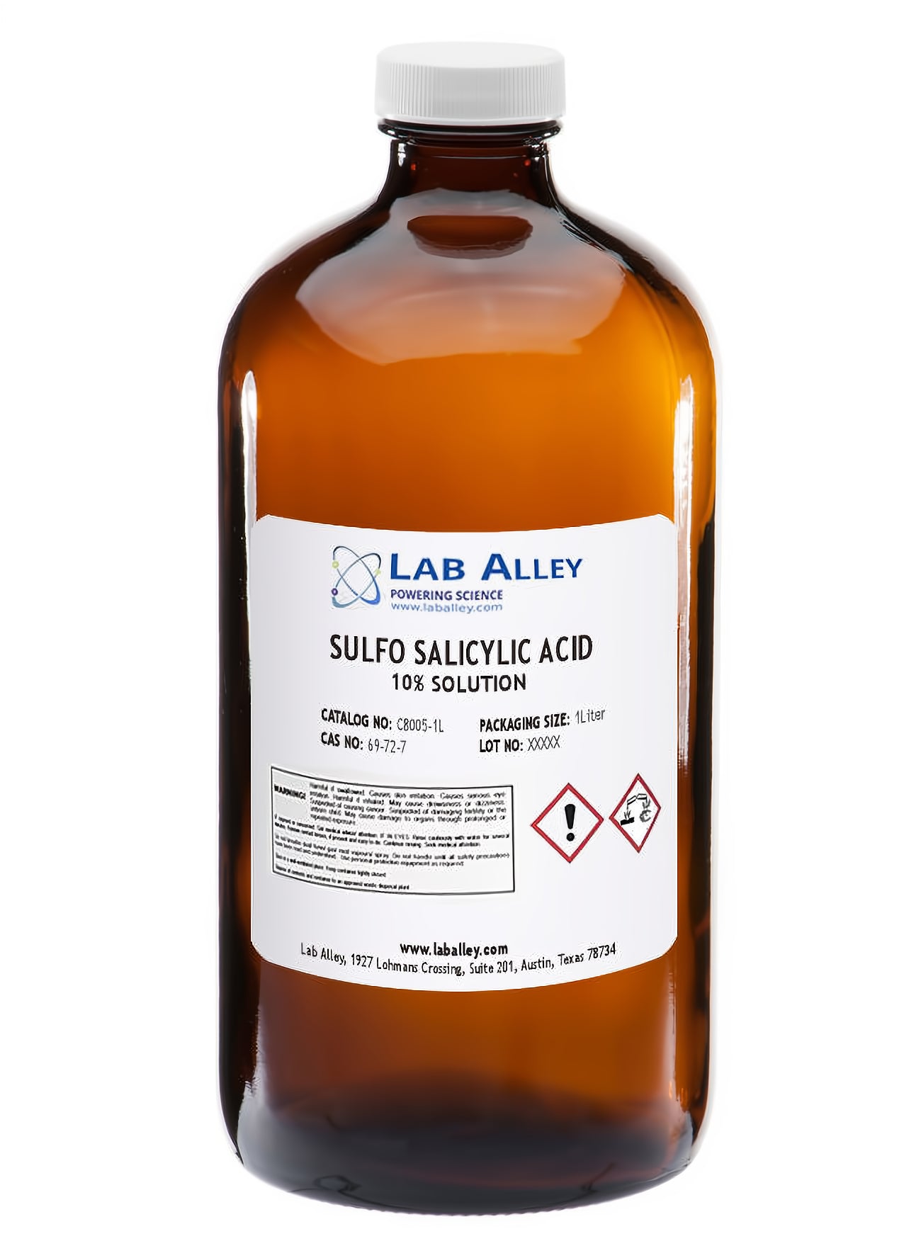 Sulfosalicylic Acid 10% Solution | Lab Alley