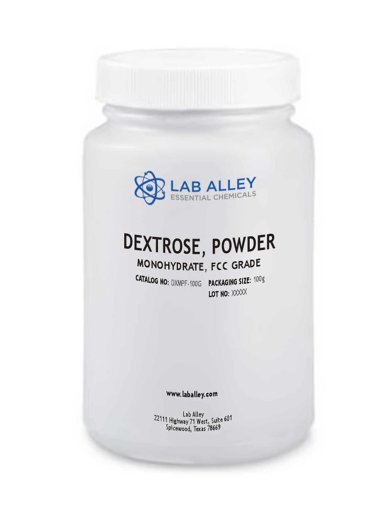 Dextrose, Monohydrate, FCC Grade, Powder, Kosher, Halal | Lab Alley