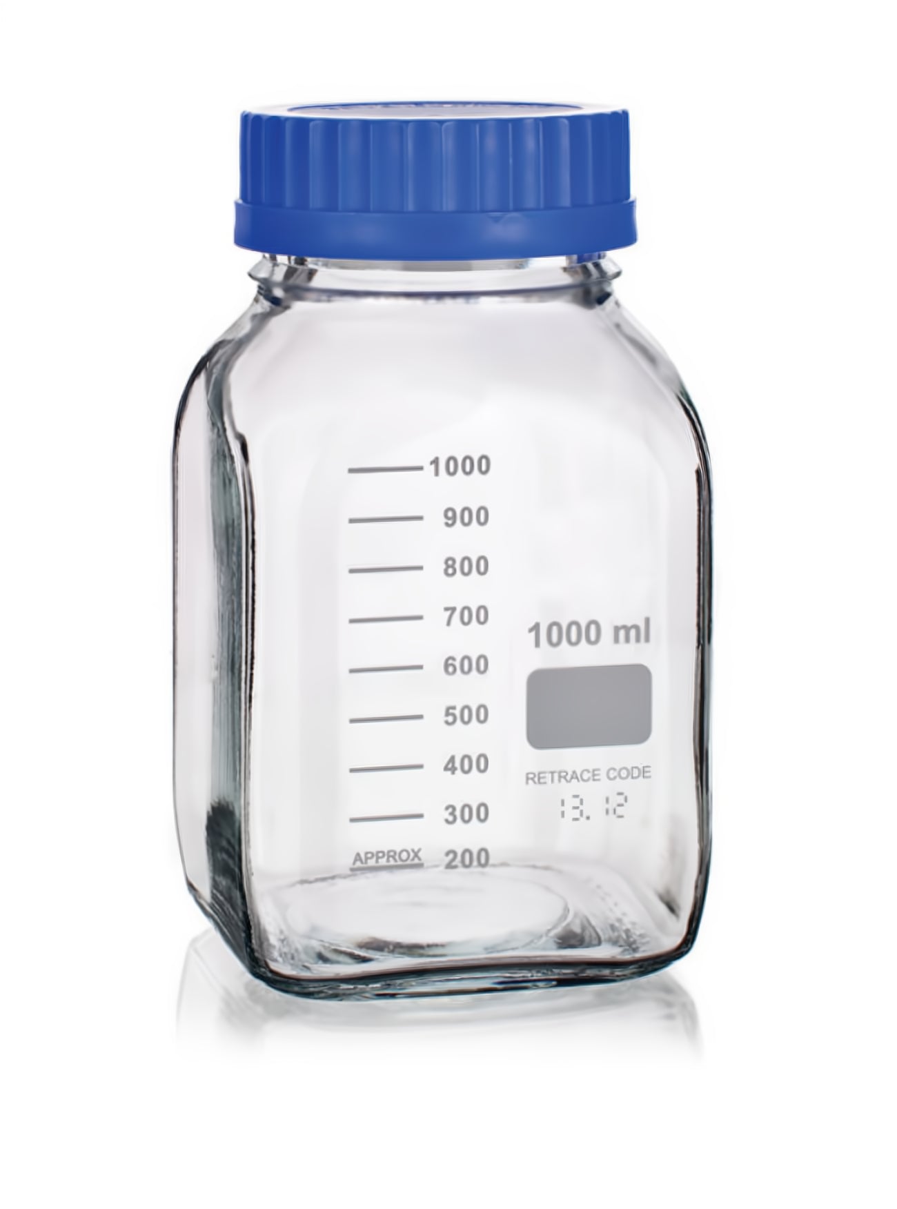 Media/Storage Bottles, Square | Lab Alley