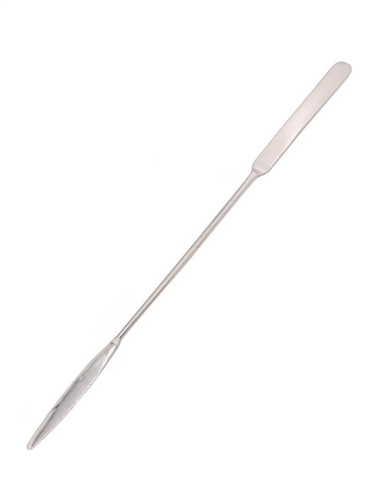 Spatula, Stainless Steel, One End Flat, One End Tapered | Lab Alley